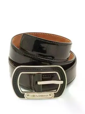 Dolce & Gabbana Logo-plaque Buckle Belt