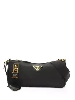 Prada 2010s Re-nylon Tessuto Shoulder Bag - Black