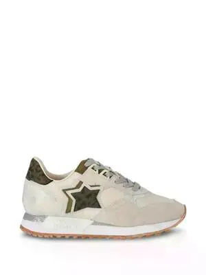 ATLANTIC STARS Star-patch Calf Suede Sneakers