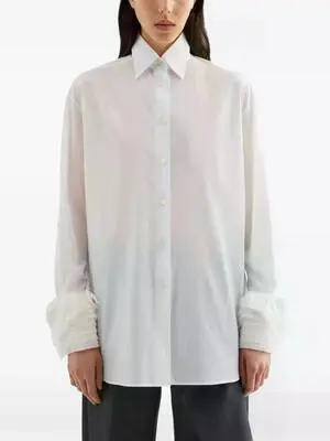 JIL SANDER Cotton Muslin Shirt - White
