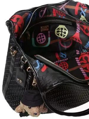V°73 Woven-effect Shoulder Bag