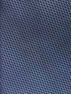 Zegna Geometric-pattern Silk Tie - Blue