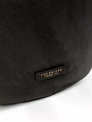 THE BRIDGE Grainy Leather Shoulder Bag