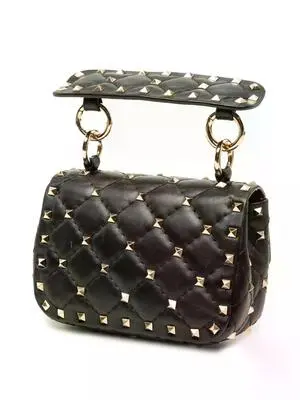 Valentino Garavani 2000-2017 Micro Nappa Rockstud Spike Satchel