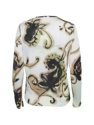 Dior Abstract-print Knitted Camisole Top And Cardigan Set
