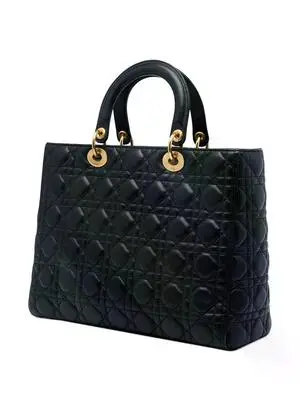 Dior 2012 Large Lambskin Cannage Lady Satchel