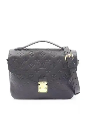 LOUIS VUITTON 2018 Metis Mm Monogram Empreinte Leather Shoulder Bag - Black