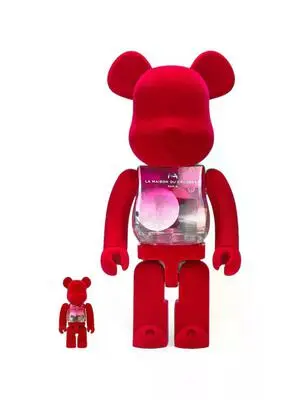 MEDICOM TOY X La Maison Du Chocolat Be@rbrick 100% 400% Figurine Set - Red