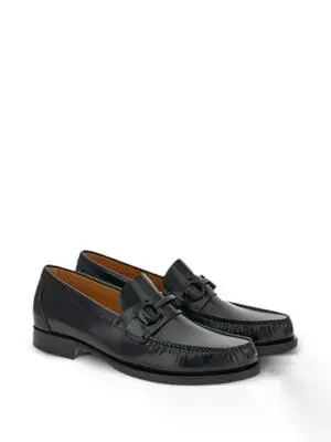 FERRAGAMO Gancini Leather Loafers