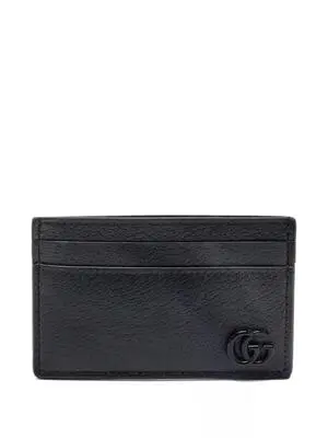 Gucci Gg Marmont Leather Card Holder - Black