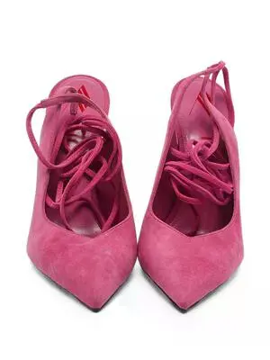 Attico Venus Ankle-tie Heeled Pumps