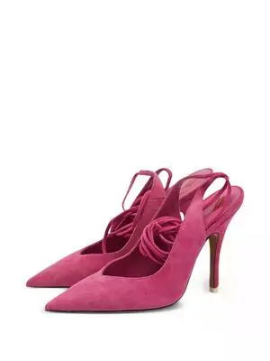 Attico Venus Ankle-tie Heeled Pumps - Pink