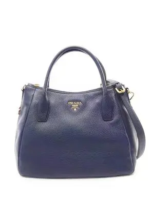 Prada 2010s Vit Daino Tote Bag