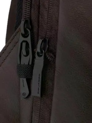 PIQUADRO Logo-appliqué Leather Backpack