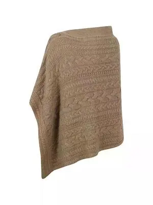 Ermanno Scervino Cable-knit Cashmere Poncho