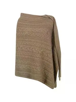 Ermanno Scervino Cable-knit Cashmere Poncho