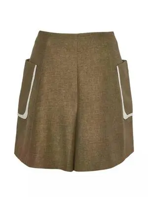 Fendi Button-front Mini Skirt