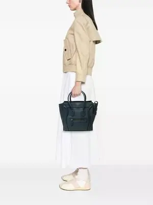 Celine 2012 Micro Drummed Calfskin Luggage Tote Bag