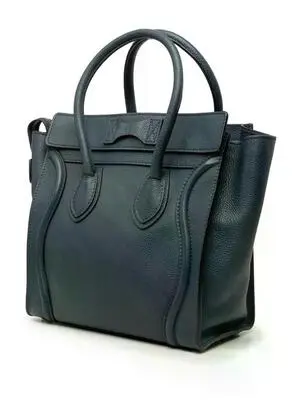 Celine 2012 Micro Drummed Calfskin Luggage Tote Bag