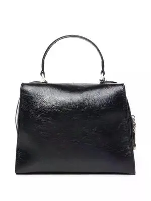 V°73 Padlock-detail Charm-embellished Shoulder Bag - Black