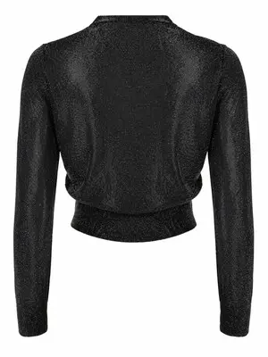 Alexander Wang Cardigan Cropped Con Perline Trasparenti