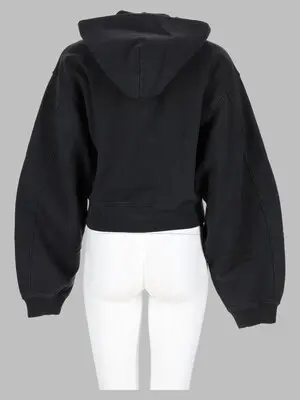 Alexander Wang Felpa Con Cappuccio E Zip Con Logo