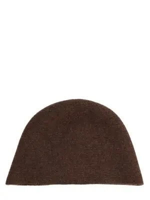 UMA WANG Berretto A Coste In Cashmere - Brown