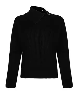 P.a.r.o.s.h Turtleneck Knit Sweater - Black