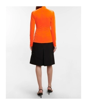 Victoria Beckham Velvet Turtleneck Top