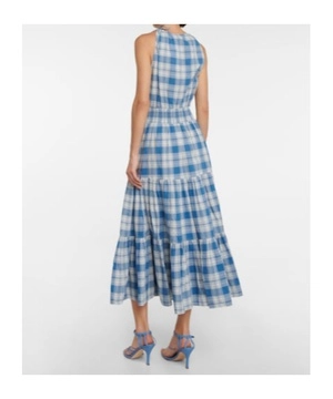 Polo Ralph Lauren Checked Cotton Maxi Dress