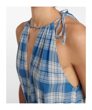 Polo Ralph Lauren Checked Cotton Maxi Dress