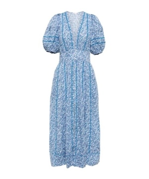 Poupette St Barth Reine Floral Midi Dress