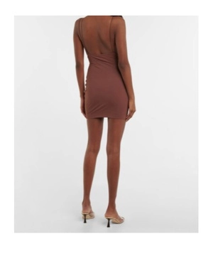 NENSI DOJAKA Cutout Ruched Minidress