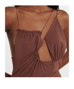 NENSI DOJAKA Cutout Ruched Minidress