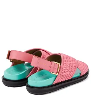 Marni Fussbett Raffia Sandals