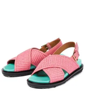 Marni Fussbett Raffia Sandals