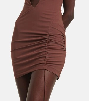 NENSI DOJAKA Cutout Ruched Minidress