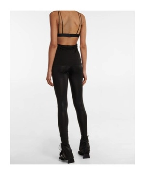 NENSI DOJAKA Pleated Cutout Mesh Camisole