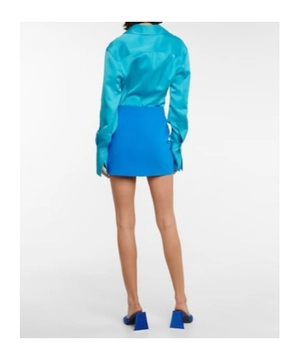 Attico Tech Crepe Mini Skirt
