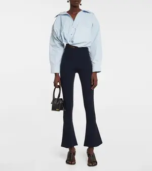 Jacquemus High-waisted Flared Casual Pants
