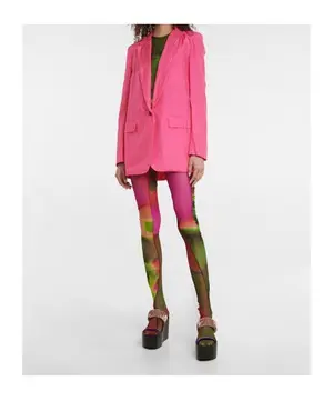 Dries Van Noten Pleated Printed Tights