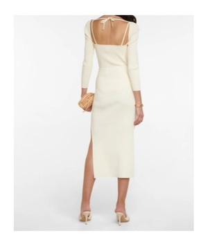 Altuzarra Irvette Ribbed-knit Midi Skirt