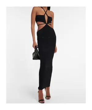 Christopher Esber Openwork Ribbed Knit Dress