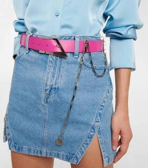 Attico Chain Leather Belt