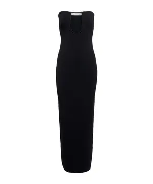 Christopher Esber Ribbed Knit Dress - Black