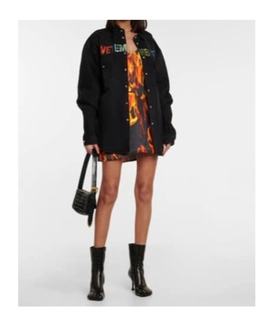 Vetements Printed Minidress