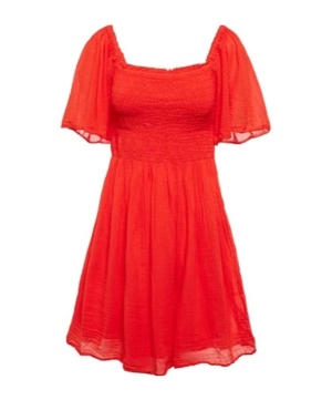 Velvet By Graham & Spencer Esme Cotton Gauze Minidress