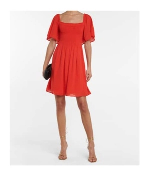 Velvet By Graham & Spencer Esme Cotton Gauze Minidress
