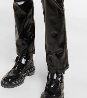 Proenza Schouler White Label Coated High-rise Straight Pants