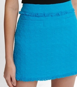 Proenza Schouler White Label Tweed Miniskirt